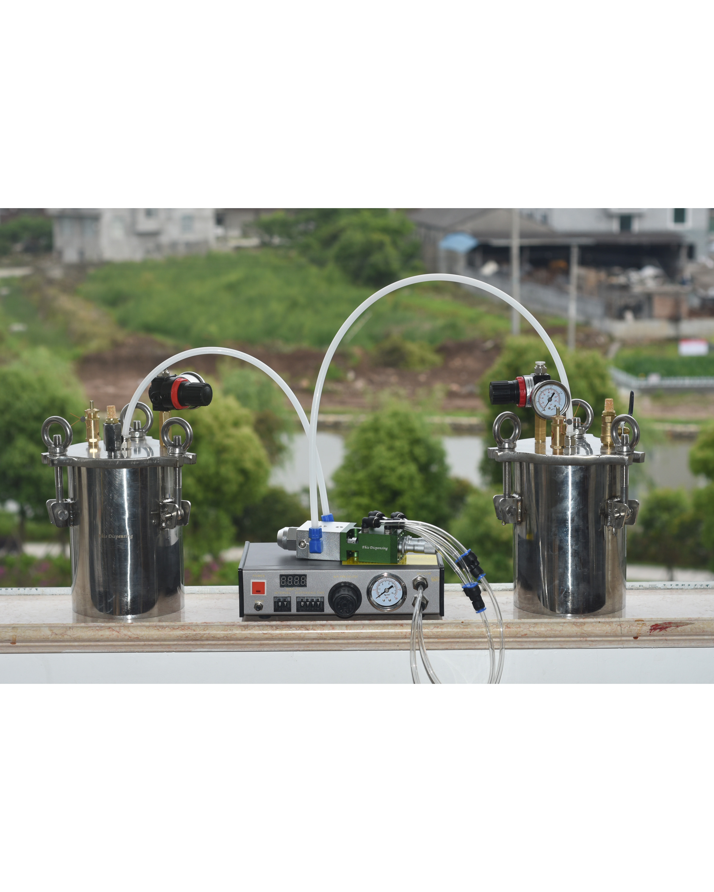 Automatic Adhesive Dispenser &stainless steel pressure tank Two-liquid ...