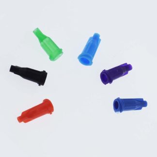 Dispensing Syringe Cap Tip Luer Lock (Black / Red / Blue / Light Blue ...